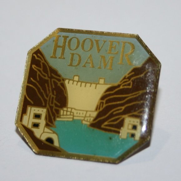 Vintage | Accessories | Vintage Gold Hoover Dam Lapel Pin | Poshmark